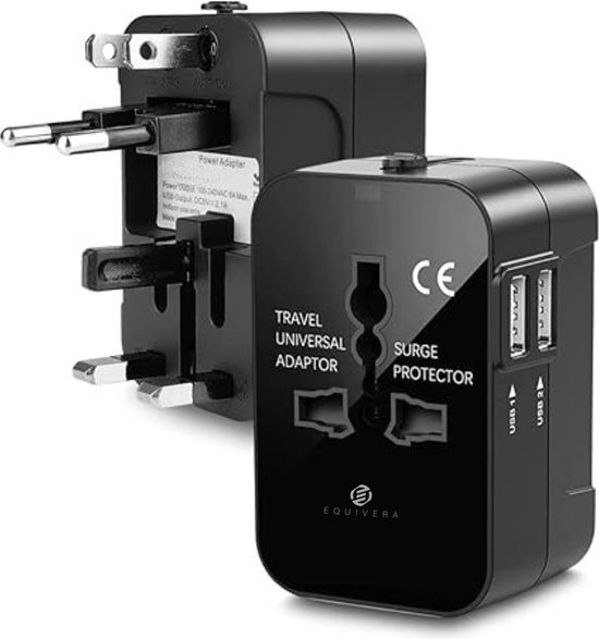Equivera Internationale Stekker Adapter - Reisstekker - Universele ...