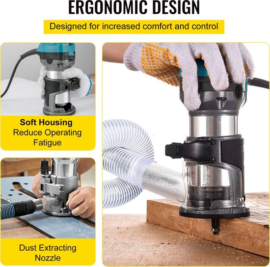 Hout Router Machine - Elektrische Trimmer -710W -33000Rpm Power ...