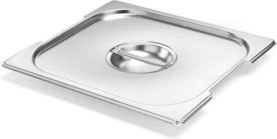 Hendi Deksel voor GN containers - Budget Line - 2/3 formaat - roestvrij staal - 354x325mm | bol