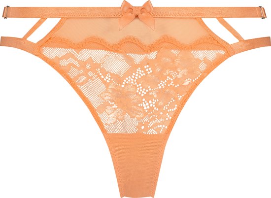 Hunkemöller Dames Lingerie String Nika - Oranje - maat M | bol