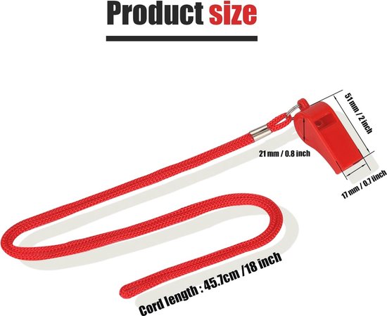 Sport Fluitjes - Luid Geluid ABS Plastic Fluitje met Koord voor ...