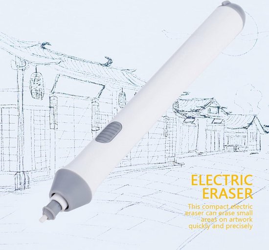 Precision Pencil Eraser Tenwin Electric Battery Operated Drawing Eraser ...