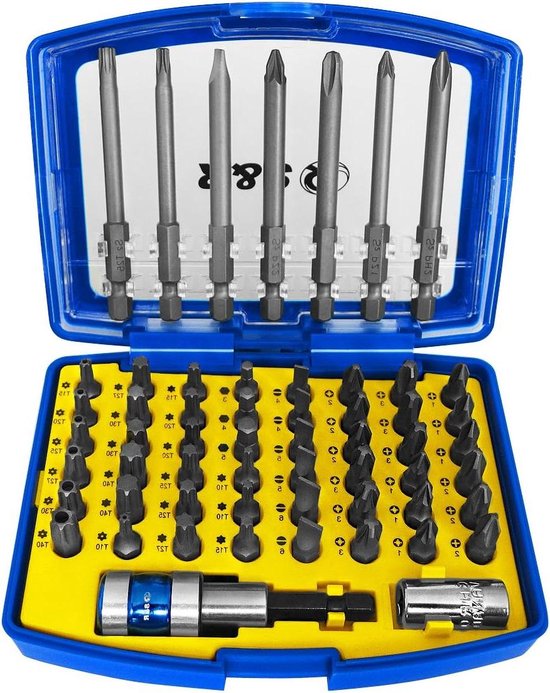 57-piece Bit Set with Bit Holder - Handy Box Included - Ideal for ...