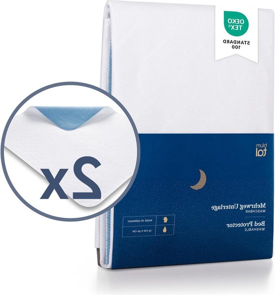 Wasbaar Waterdicht Incontinentie Matrasbeschermer - Absorberend Fleece ...