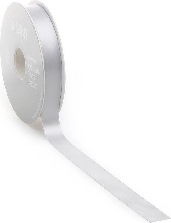 Satijnband Double Face 25mm Zilver | bol