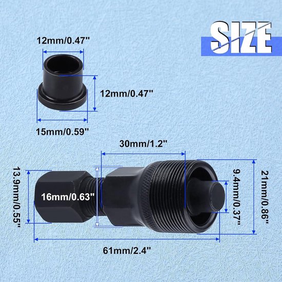 Fiets Crank Extractor Puller Remover Tool - Power Pull Crank Pulley MTB Mountainbike... | bol