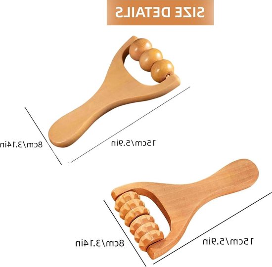 Full Body Roller Tool - Houten Roller Massager voor DIY Massage - Voet ...