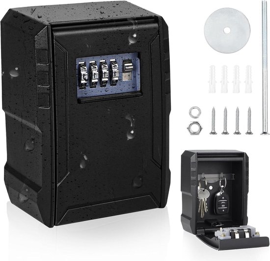 Boîte à clés murale résistante aux intempéries avec code numérique ...