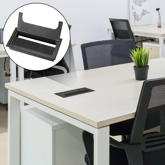Kabeldoorvoer - Kabel Organiser - Kabelgoot Bureau - 2 stuks - 16 x 8 ...