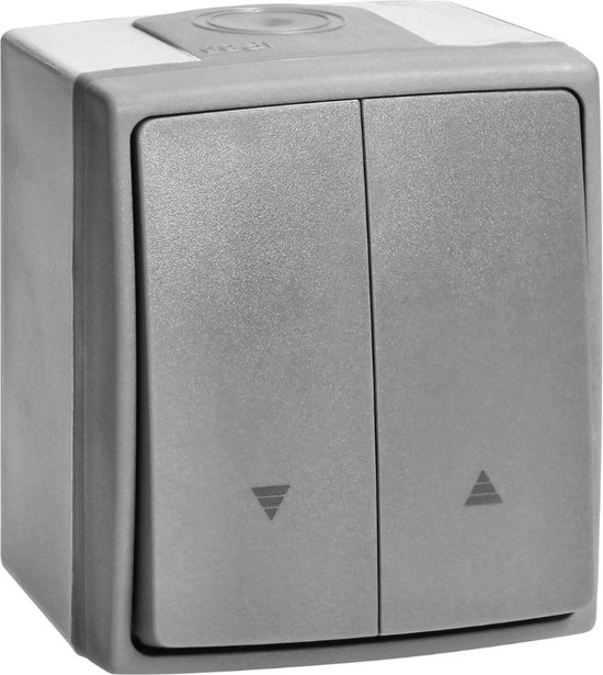 Stijlvolle Grijs-Grafiet Rolluikschakelaar Met IP55 Bescherming Voor ...