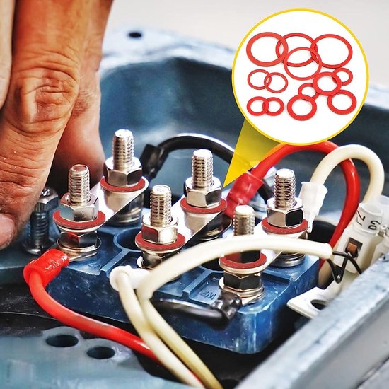 141 stuks afdichtingsringen assortiment rubberen afdichtingen 18 maten ...