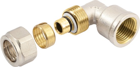 Bonfix - Alu-Knelfitting - Kniekoppeling - bi. dr. x alu-knel - 1 x 25mm | bol