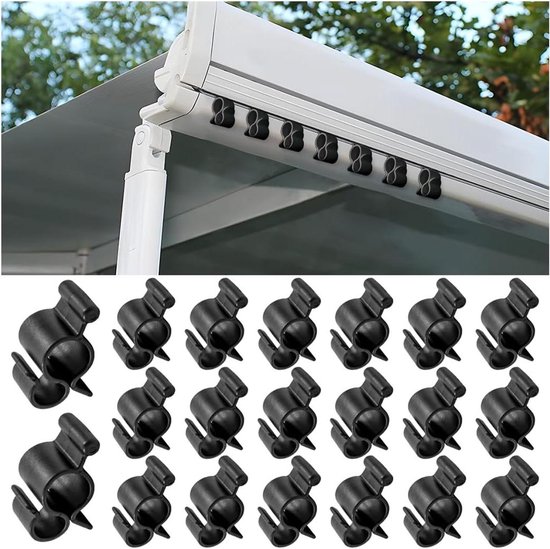Pack of 20 Awning Hooks Multifunctional Canopy Hooks for Caravan RV ...