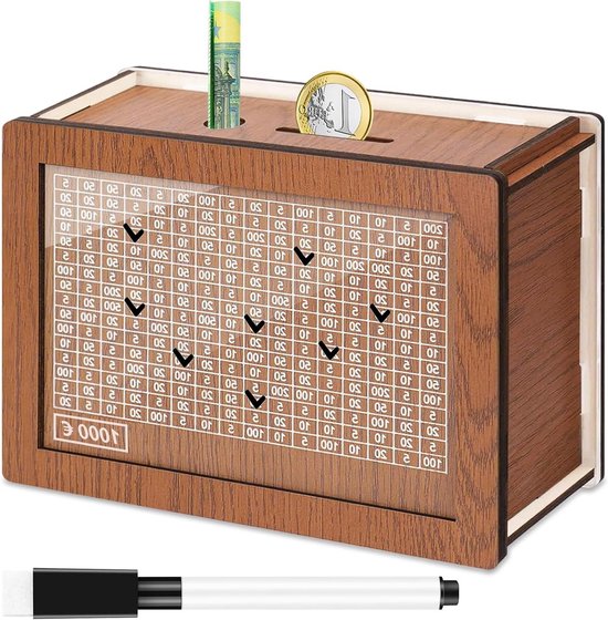 Spaarpot - Spaarpot met teller 20L x 15W x 7H centimetres | bol