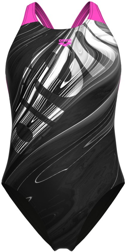 Arena Badpak Flow V Back LB Zwart / Roze | bol