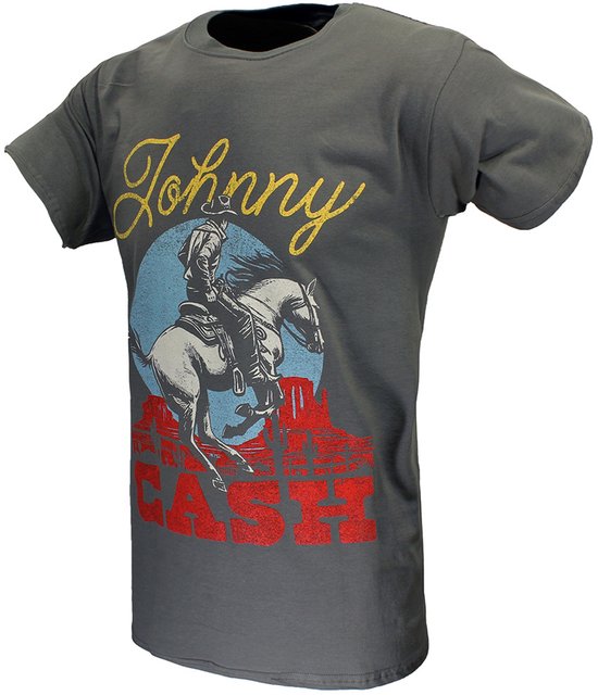 Johnny Cash Galloping Horse T-shirt - Officiële Merchandise - XL | bol