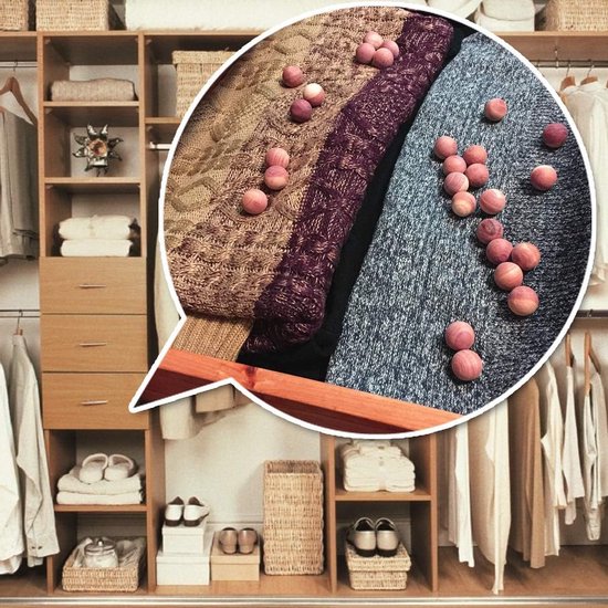 Lexium Mottenballen - Motten Bestrijden - Cederhout tegen Motten | bol