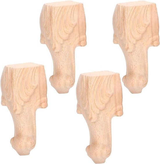 Kabinet poten 4 stuks gesneden - tafel voet meubilair been bank voeten ...