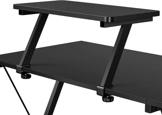Computertafel hoekbureau in L-vorm werktafel bureautafel PC gaming ...