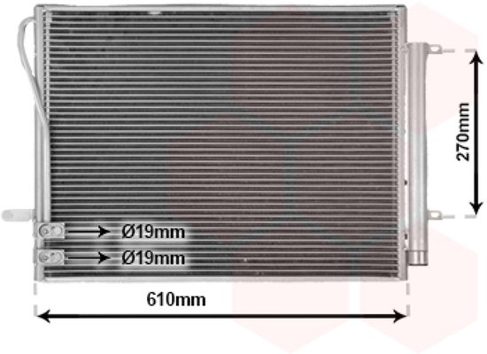 Van Wezel - LUCHTCONDENSATOR VOOR VW PASSAT B8 2014-2023 561820411C | bol