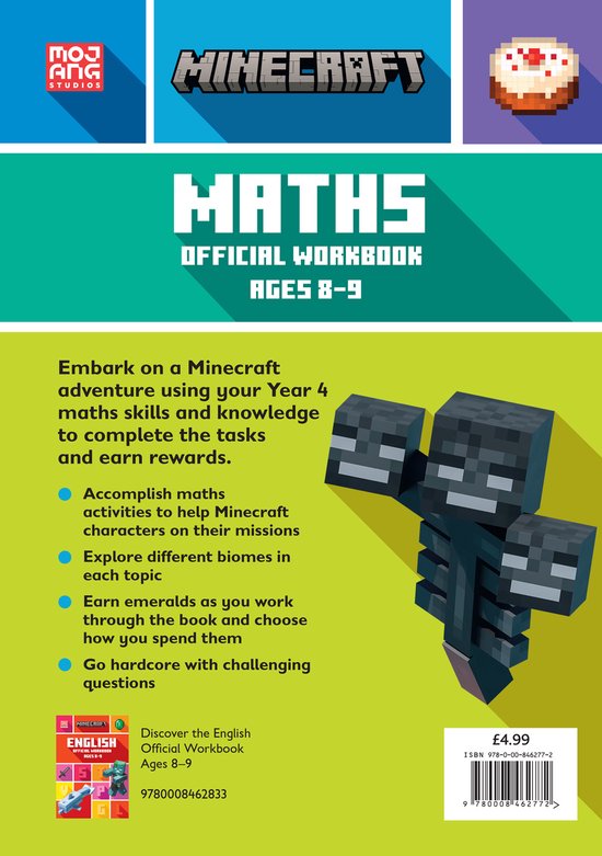 Minecraft Education- Minecraft Maths Ages 8-9, Collins Ks2 ...