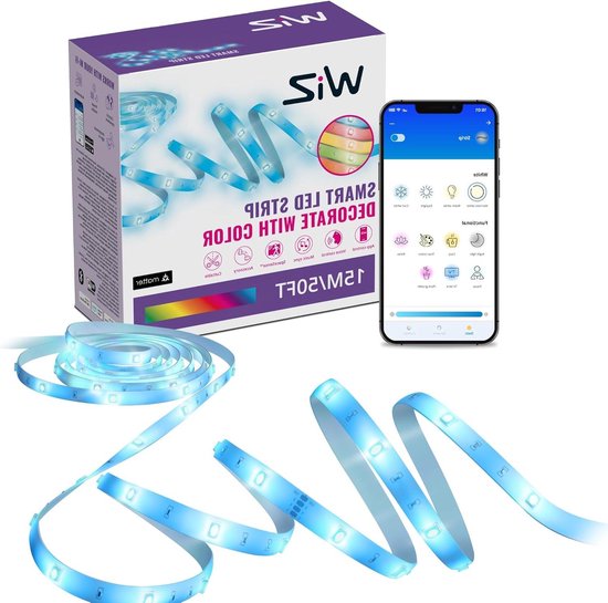 RGB LED Strip 15 Meter - 16 Miljoen Kleuren en Wittinten - Op Maat Te ...