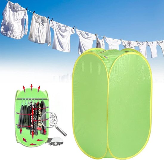 Draagbare Droger - 800W Elektrische Kleding Droogrek - Voor ...