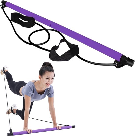 ZVD Multifunctionele Pilates Staaf Set met Weerstandsbands - Voor ...