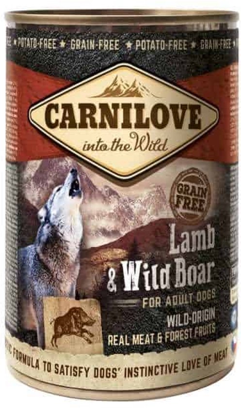 6x400 gr Carnilove dog blik lam / wild zwijn hondenvoer | bol