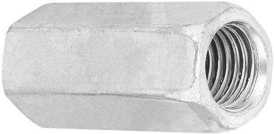 2 stuks M16 * 50 * 22mm Verzinkte Carbon Stalen Lange Rod Moer ...