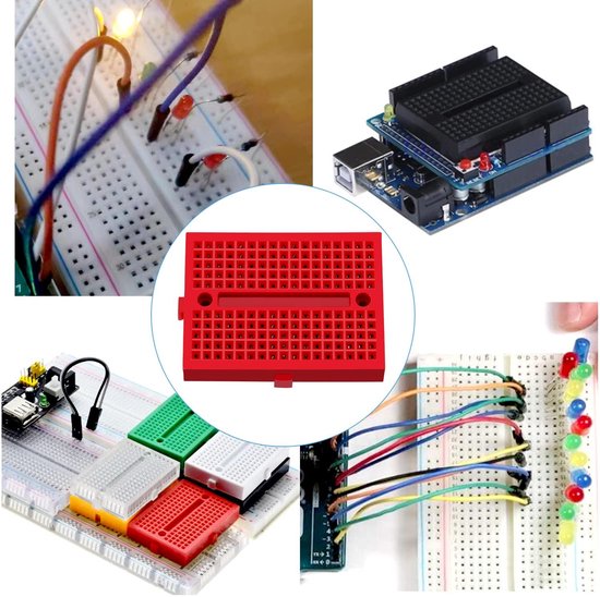 12 Stuks Solderless Prototype Kit 170 punten Mini Breadboard Kit voor Arduino en... | bol