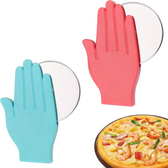 Funny Pizza Cutter - Stainless Steel Round Handle Shape for Pancakes ...