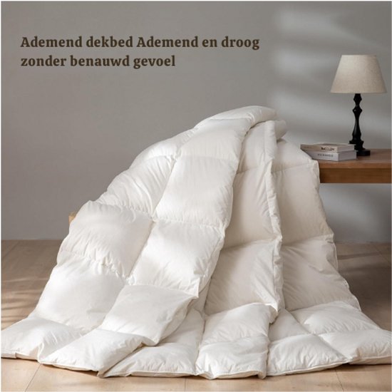 Donzen Dekbed 240x260 Cm Ivoorwit – Medium Warmtegraad Voor Alle ...