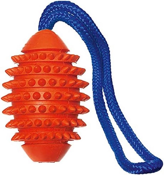 Aqua Football van massief rubber - Afmetingen: L 32 cm Ø 11 cm - Oranje ...