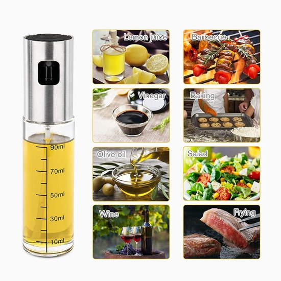 100 ml olijfolie sprayer Mister Spray fles navulbare olie dispenser ...