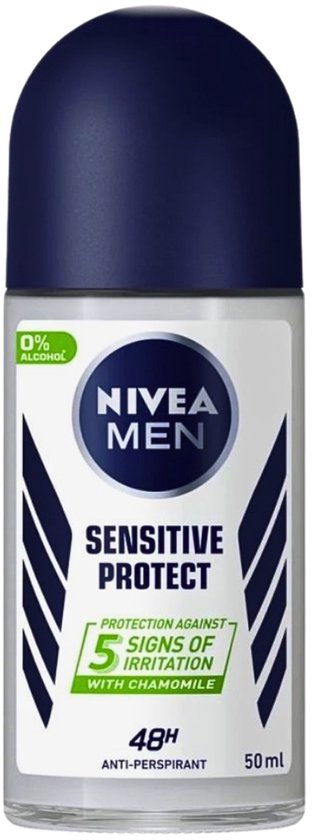 Nivea - Men - Deodorant - Roller - Sensitive Protect - 50 ml - Voordeelverpakking - 24... | bol