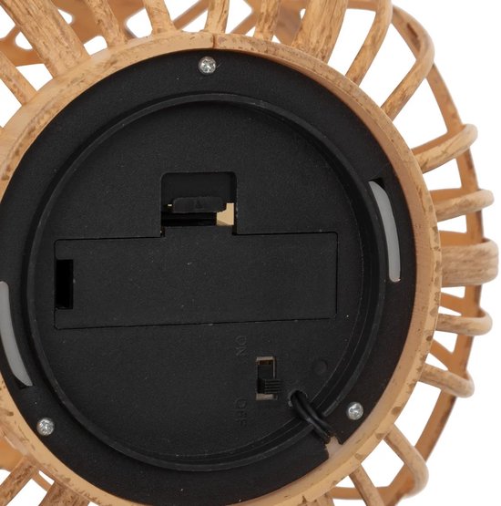 Atmosphera Solar tuin lantaarn - naturel - rotan kunststof - 16 x 23 cm ...