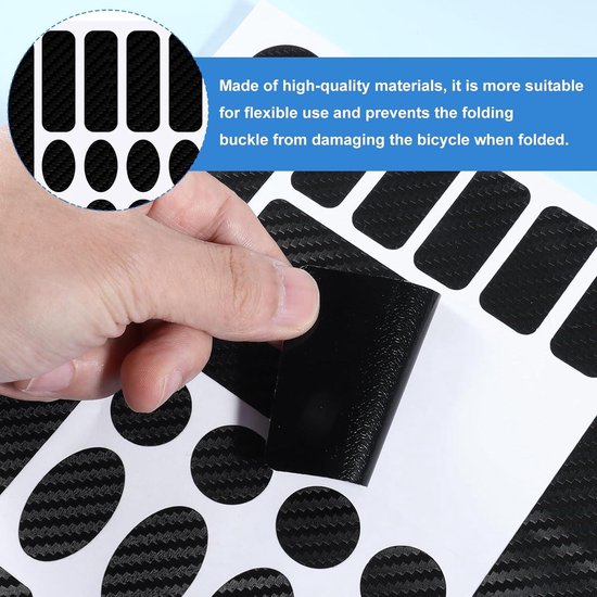 Bicycle Frame Protection Film Pack of 3 Bicycle Stickers Carbon Chain ...