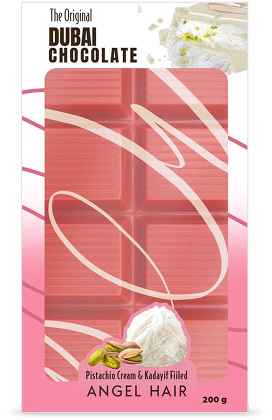 The Original Dubai chocolade - Angel Hair met pistachecrème en kadayif ...