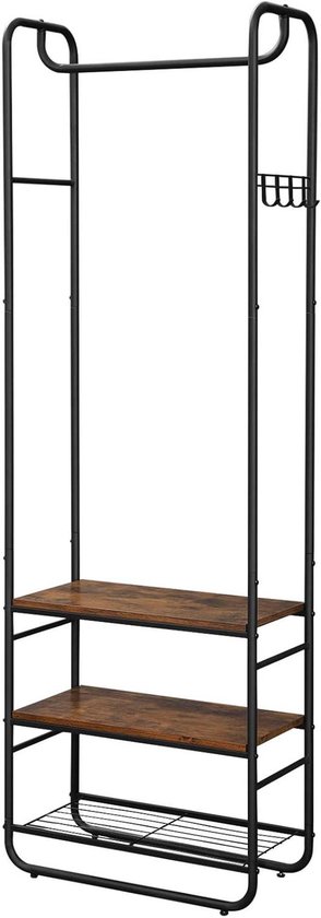 Garderobe kledingstandaard met schoenenrek - Hal Slaapkamer 58 x 28 x ...