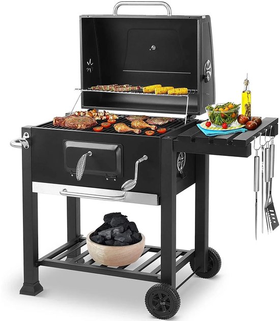 Houtskool Barbecue - Grote Barbecue - met Wielen - 5-10 Personen - Ruim ...