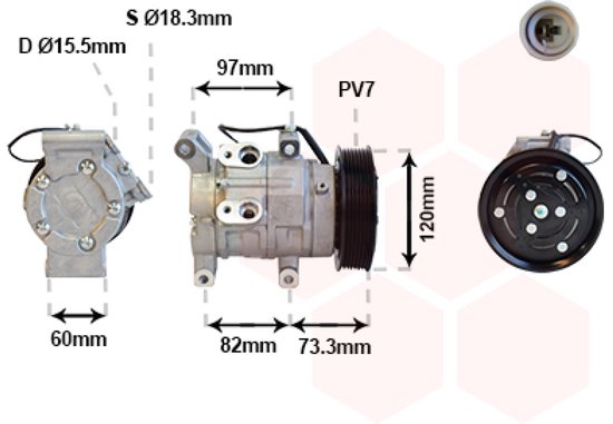 AIRCO COMPRESSOR VOOR TOYOTA HILUX 2005-2012 883100K110 | bol