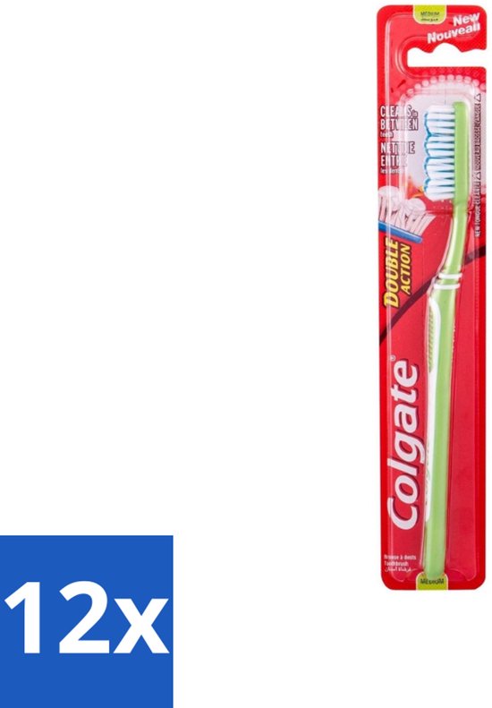 Colgate - Tandenborstel - Double Action Medium - 1 Tandenborstel ...
