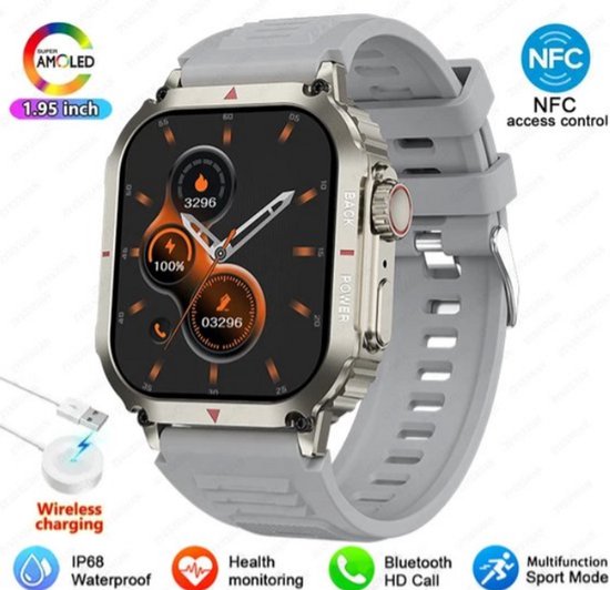 2025 Militaire Smartwatch voor Mannen: Waterdichte Bluetooth Horloge ...