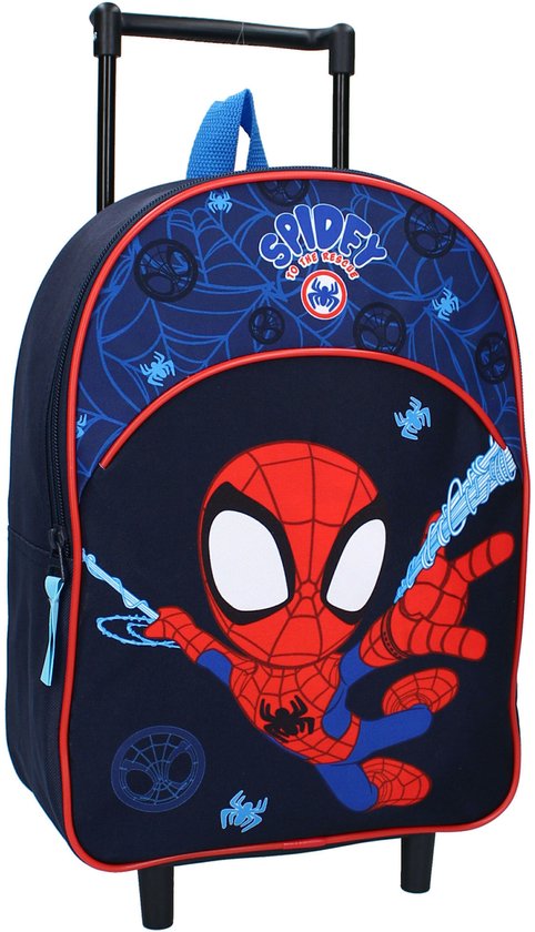 Vadobag Spider-Man Kindness reiskoffer/trolley/rugtas - blauw - 33 x 25 ...