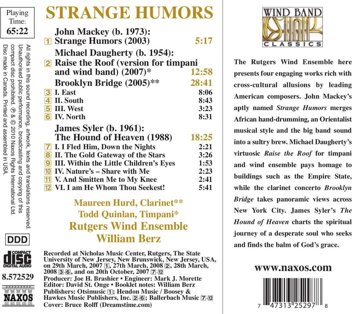 Maureen Hurd, Todd Quinlan, Rutgers Wind Ensemble, William Berz ...