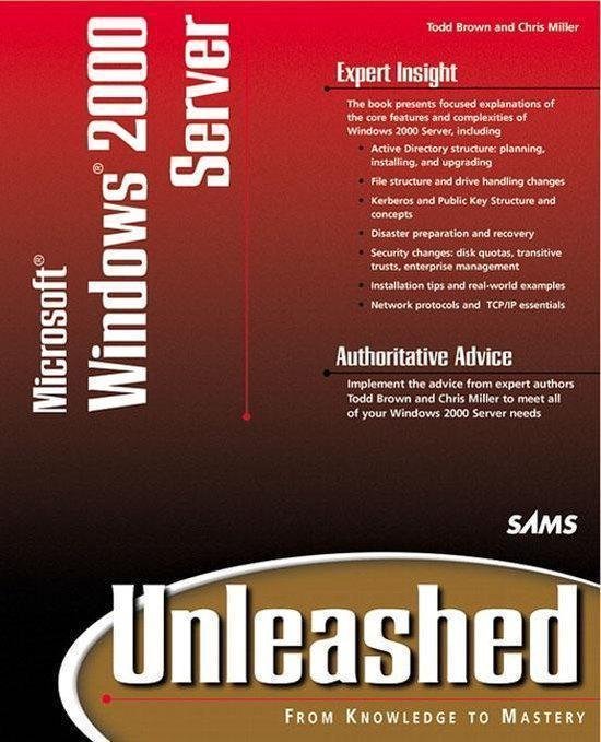 Microsoft Windows 2000 Server Unleashed (ebook), Todd C Brown ...