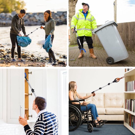 Extra Long 43" Portable Gripper for Elderly - Foldable Rotating 360 ...