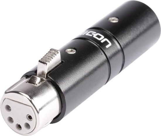 Hicon HI-X3X5-MF XLR-adapter XLR-stekker - XLR-bus Inhoud: 1 stuk(s) | bol