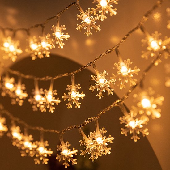 Giftmas LED Lichtgordijn Sneeuwvlokken – Kerstverlichting voor Binnen - Kerstlampjes... | bol